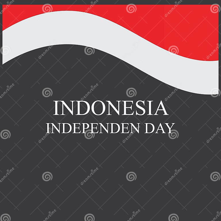 Independence Day of Indonesia Vector Design Template Stock Vector ...