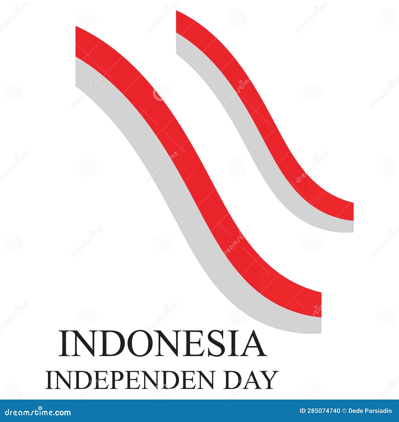 Independence Day of Indonesia Vector Design Template Stock Vector ...
