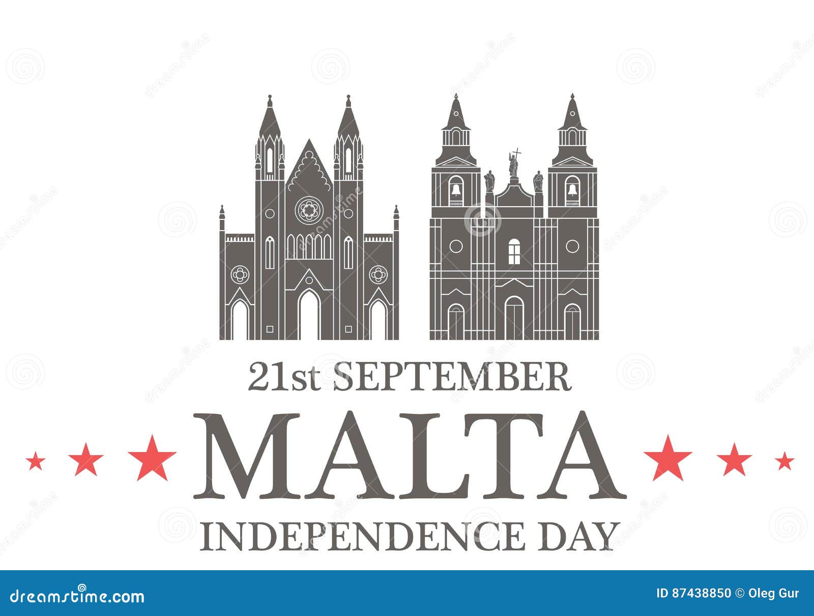 Independence Day. Malta stock vector. Illustration of palace - 87438850