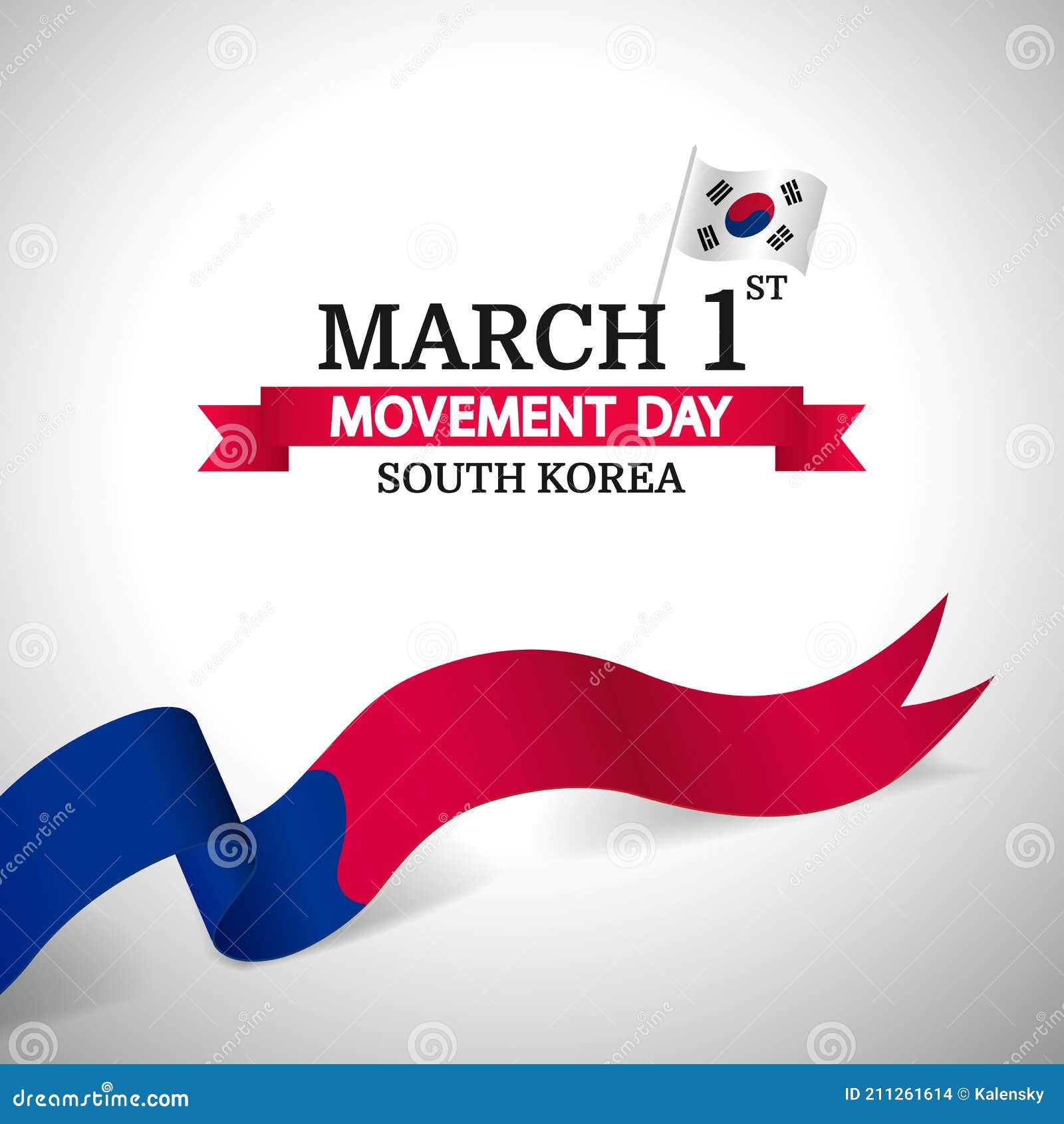 March 1st Movement Day stock vector. Illustration of color - 211261614