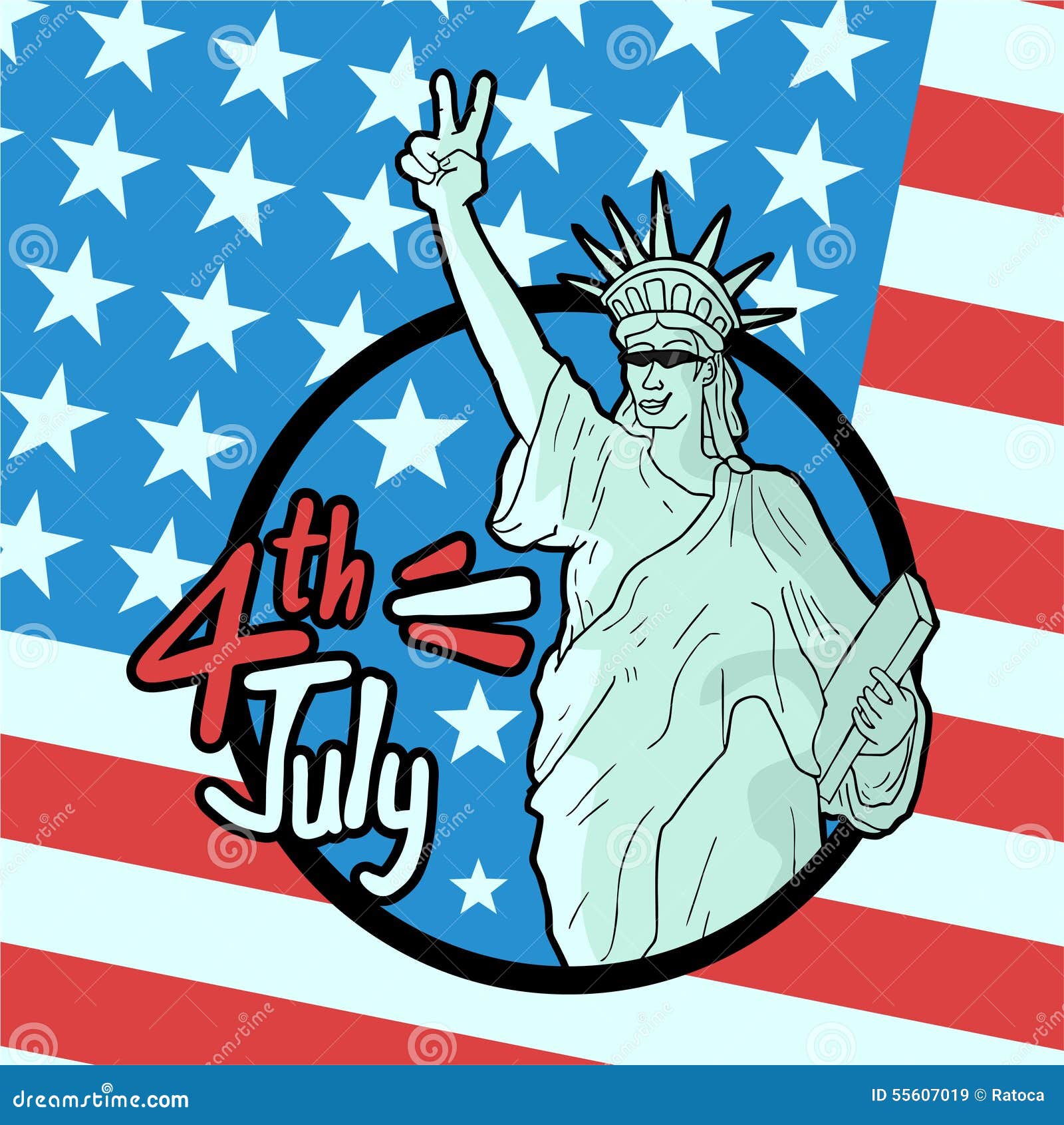 Independence day sign stock vector. Illustration of freedom - 55607019