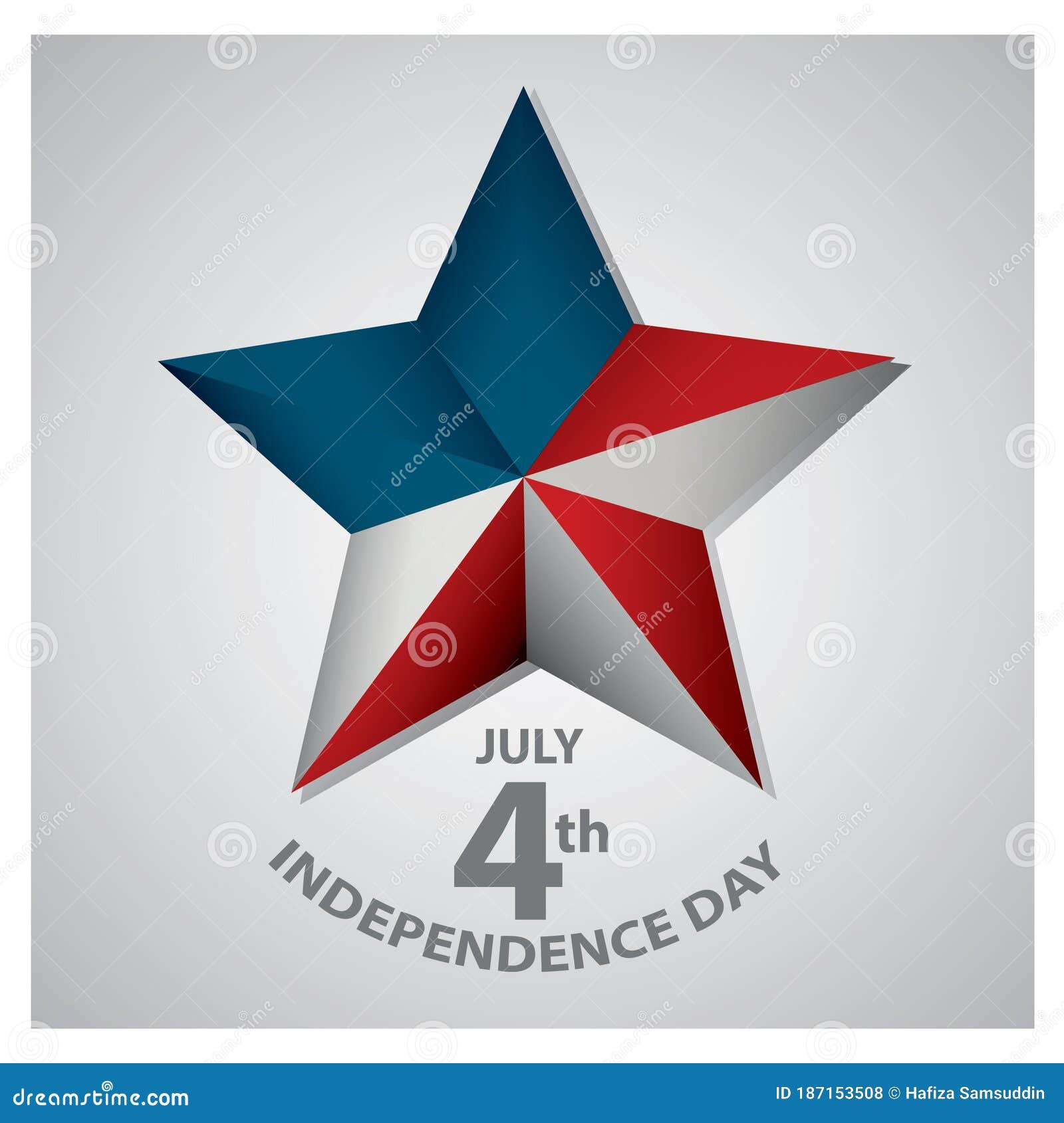 Independence Day Star. Vector Illustration Decorative Design Stock ...