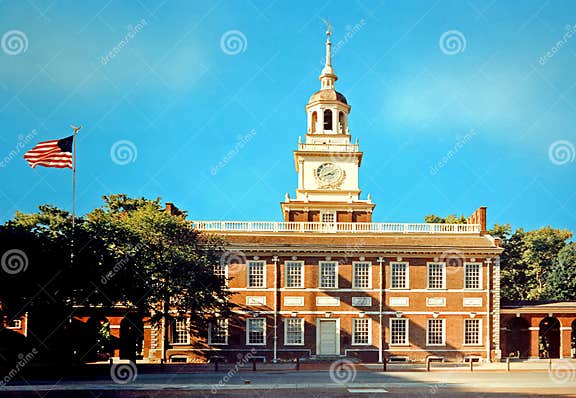 Independence Hall stock photo. Image of federal, brick - 1098148