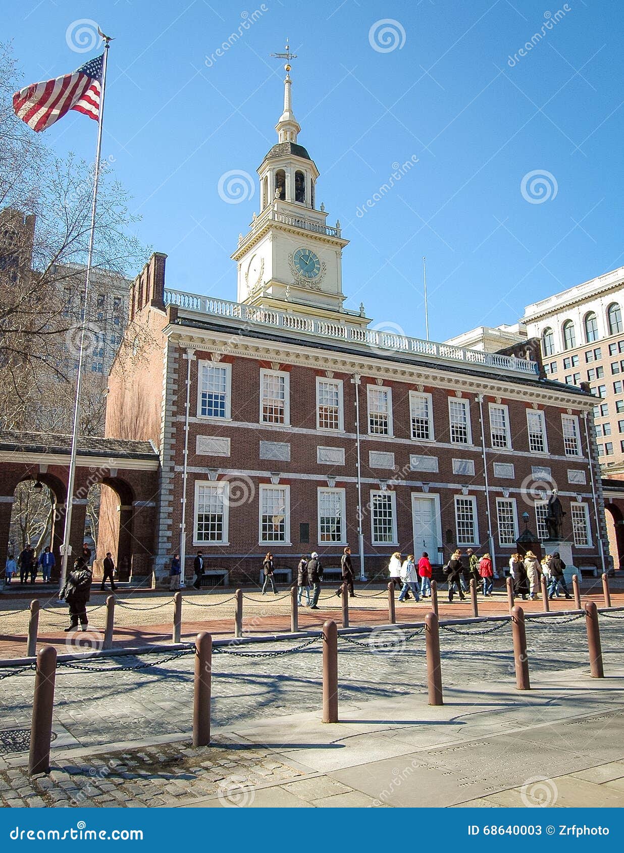 Independence Hall Philly stock image. Image of second - 68640003