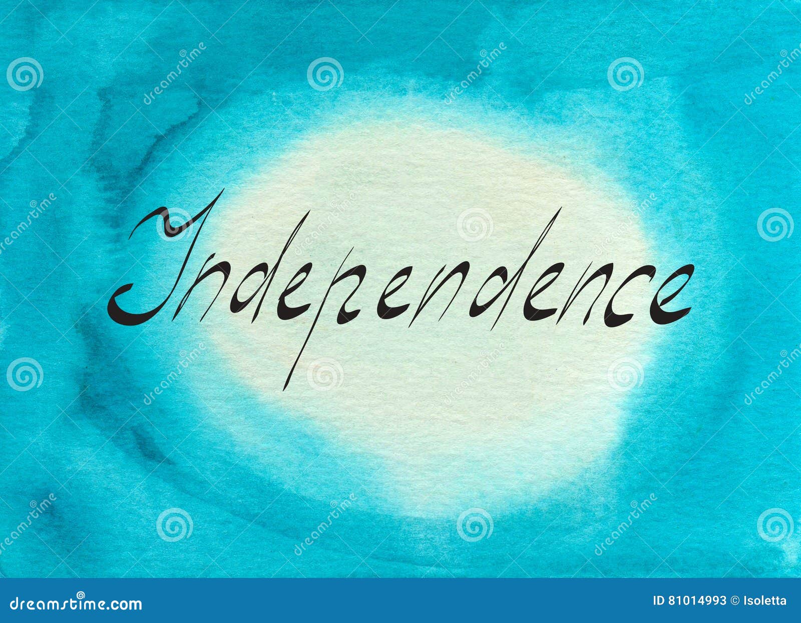Independence Day. Hand Written Lettering Isolated On White Background ...