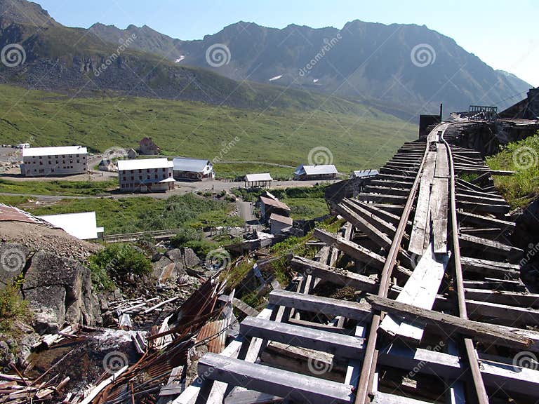 Independence Mine Alaska stock image. Image of gold, deserted - 12308961