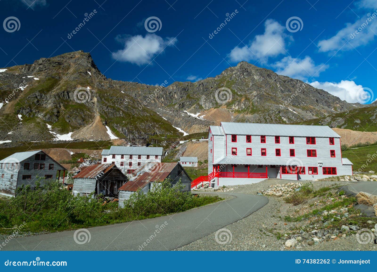 Independence Mine in Alaska Stock Photo - Image of sightseeing ...