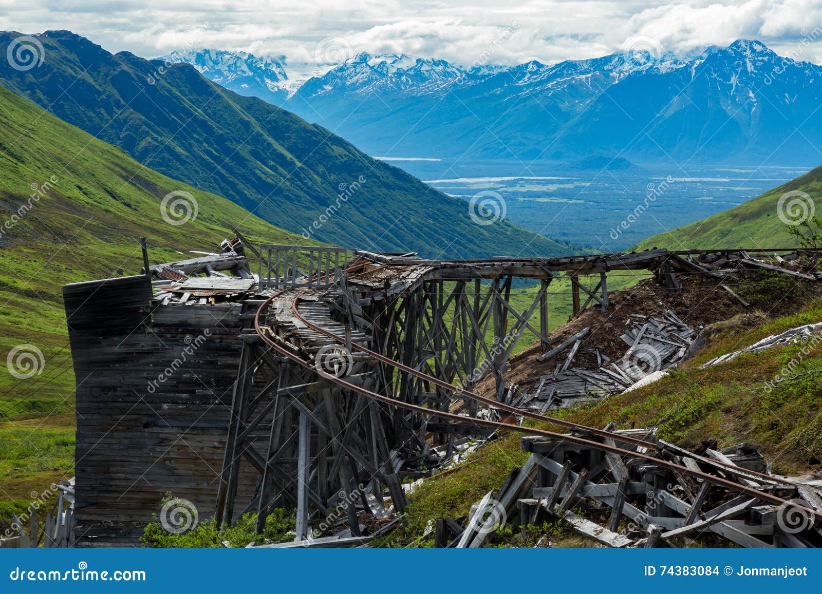 Independence Mine in Alaska Stock Photo - Image of landscapes, hatcher ...
