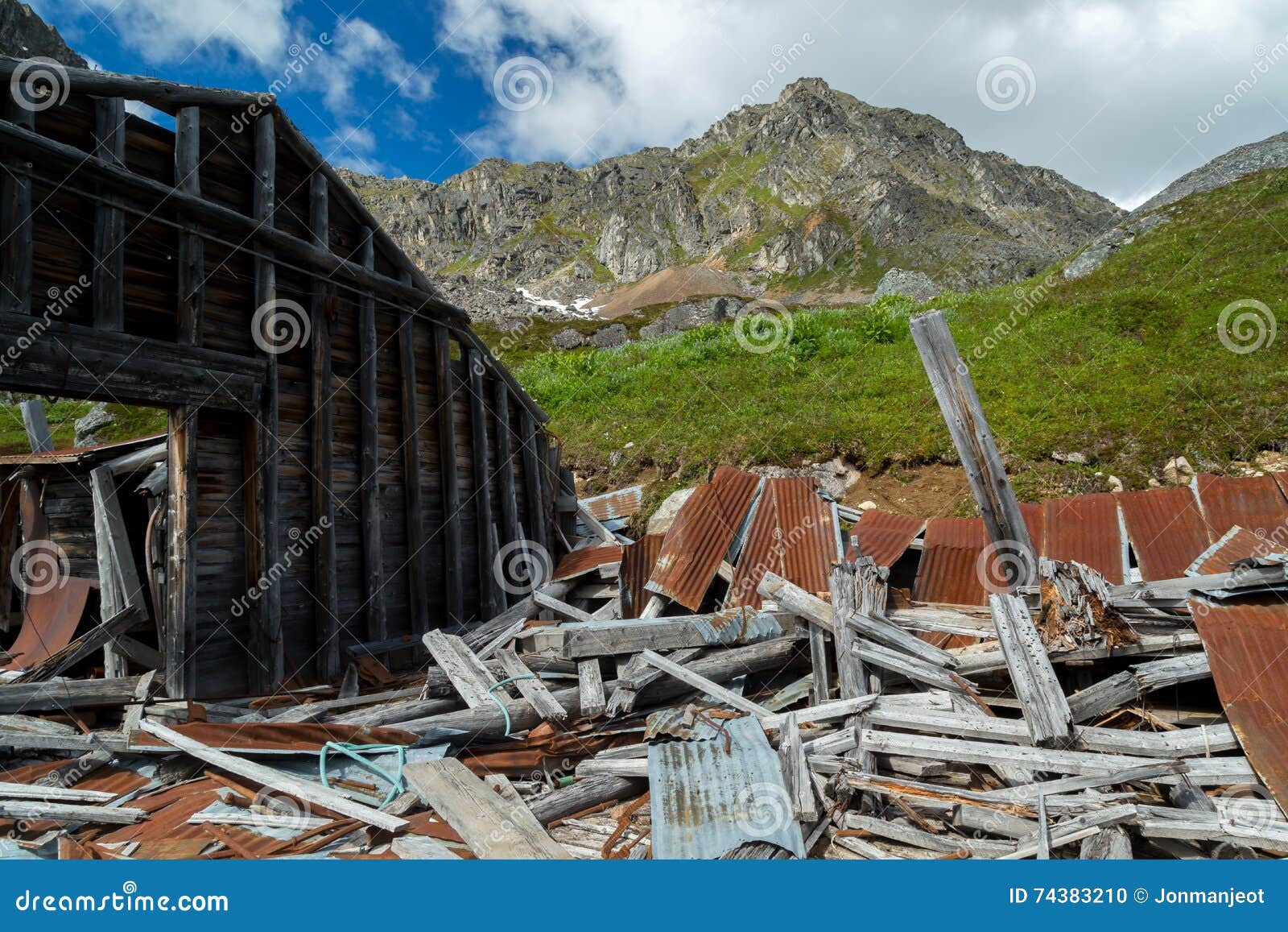 Independence Mine in Alaska Stock Photo - Image of sightseeing ...