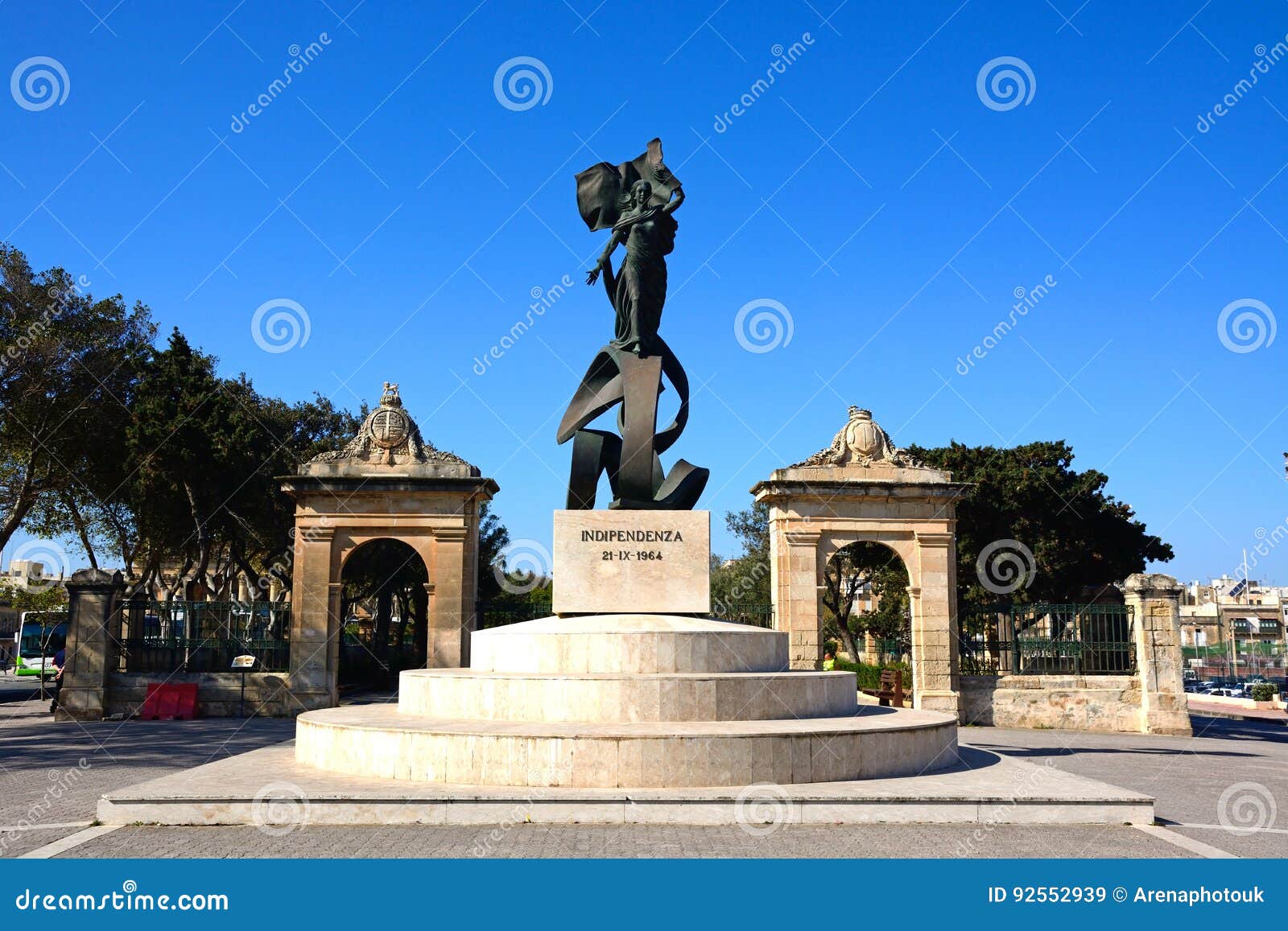 Independence Monument, Floriana. Editorial Stock Image - Image of ...