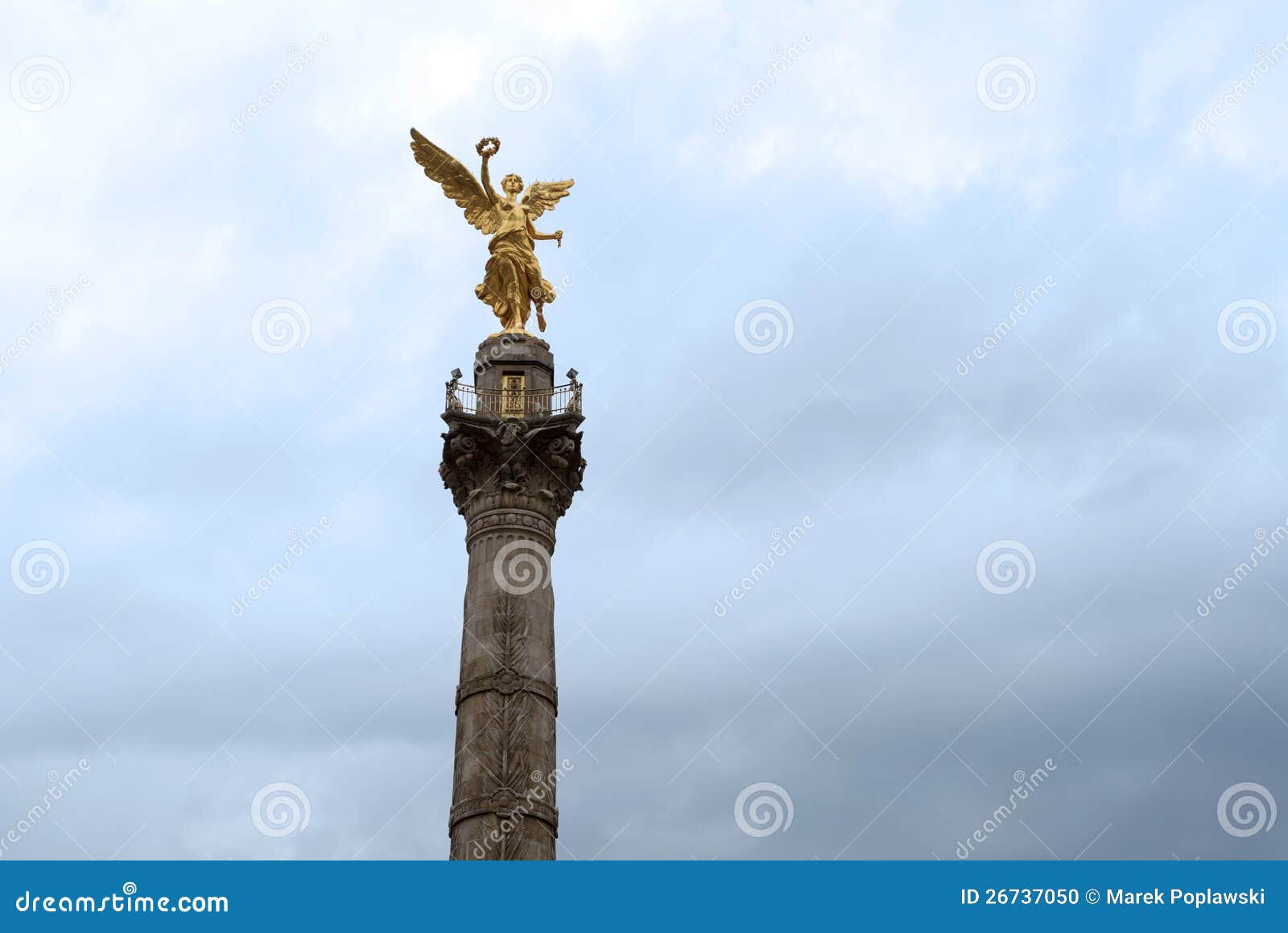 Independence Monument , Mexico City Stock Photo - Image of standing ...