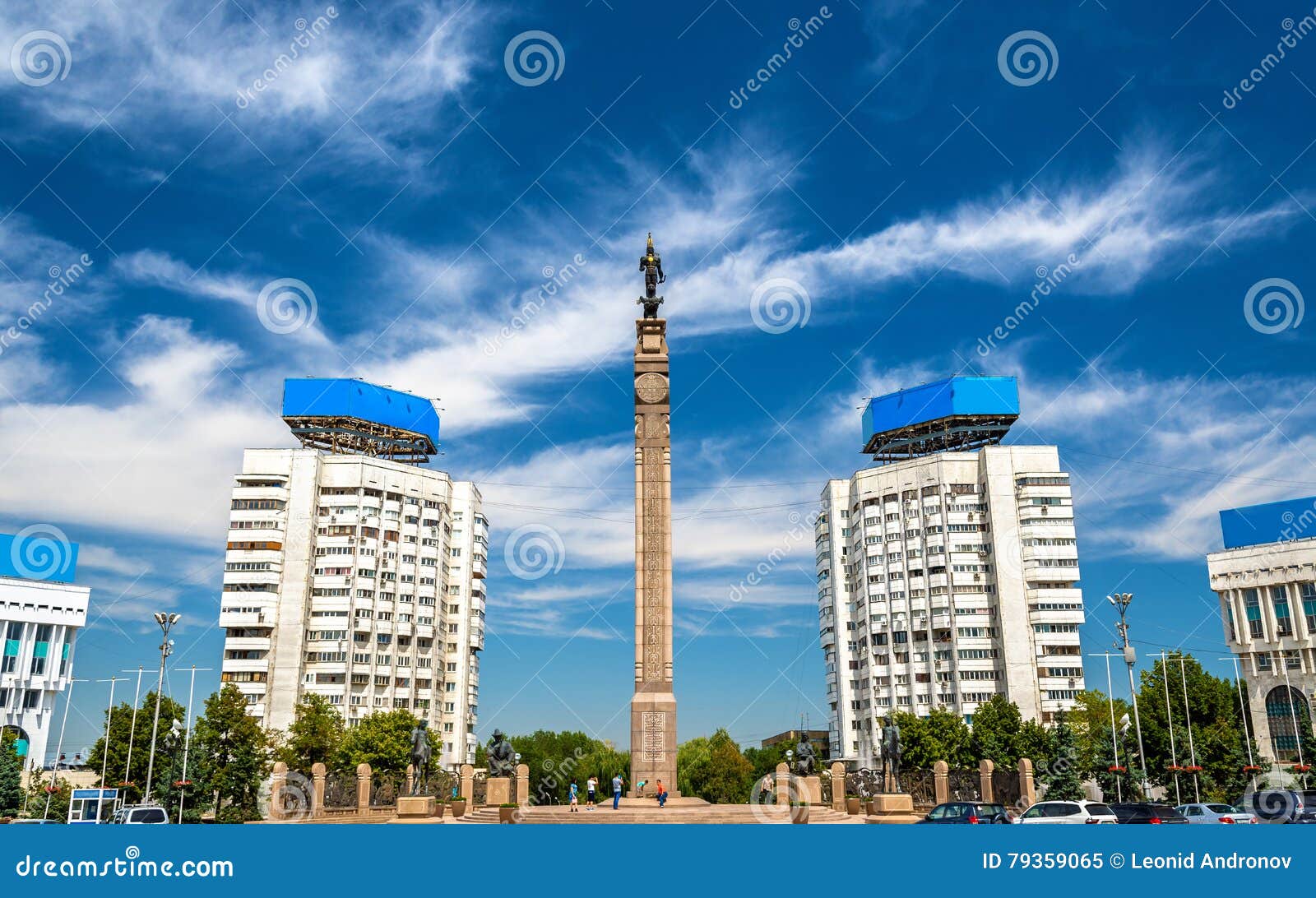 Independence Monument on Republic Square of Almaty - Kazakhstan Stock ...