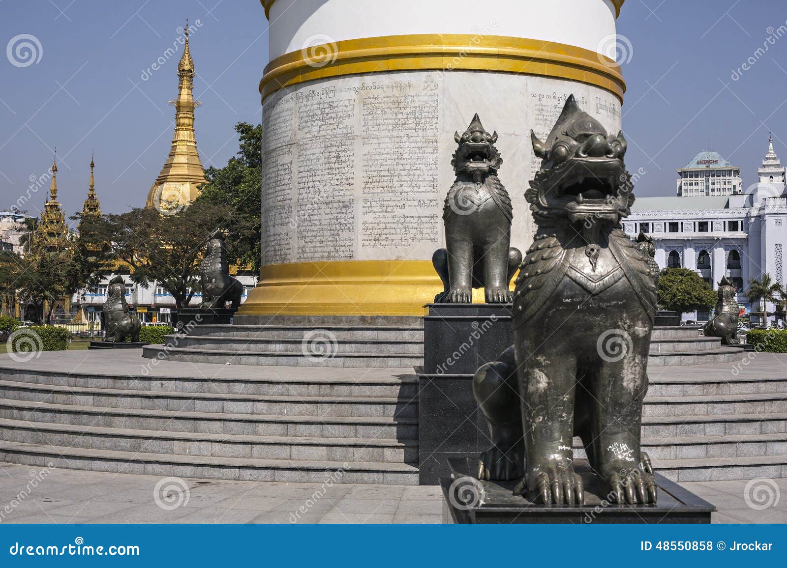 Independence Monument stock photo. Image of burma, building - 48550858