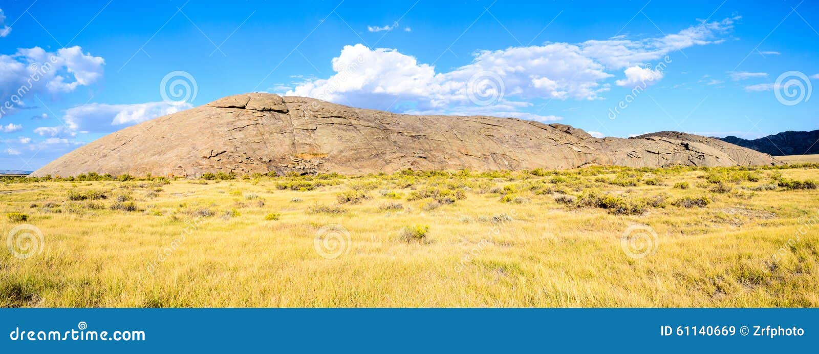 Independence Rock State Historic Site Stock Image - Image of historic ...
