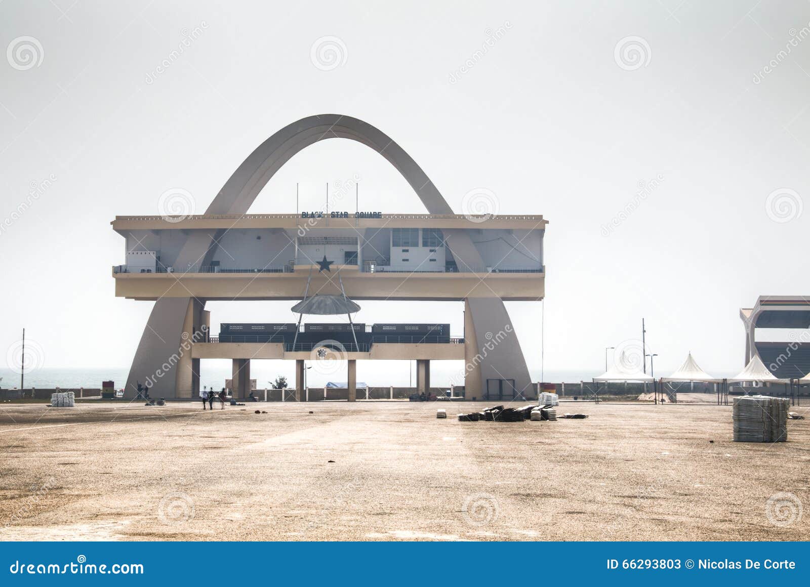 Independence Square in Accra, Ghana Stock Image - Image of tourism ...