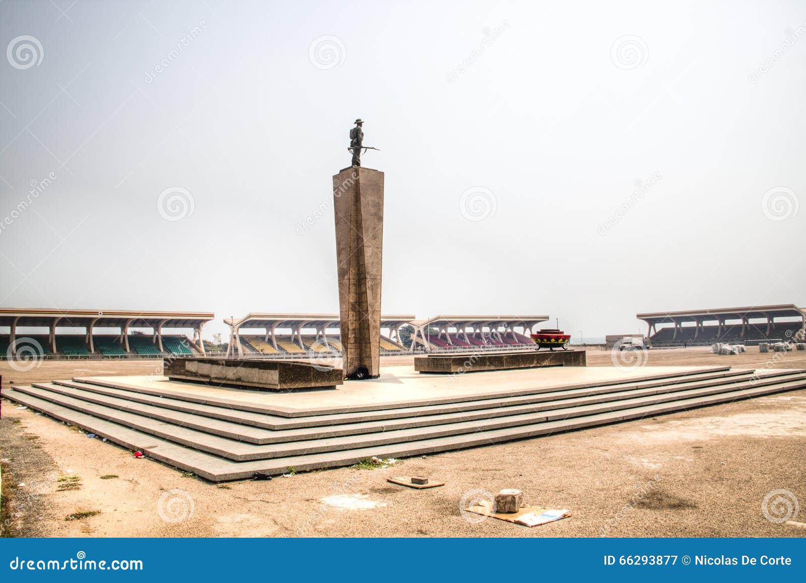 Independence Square in Accra, Ghana Stock Image - Image of black, park ...
