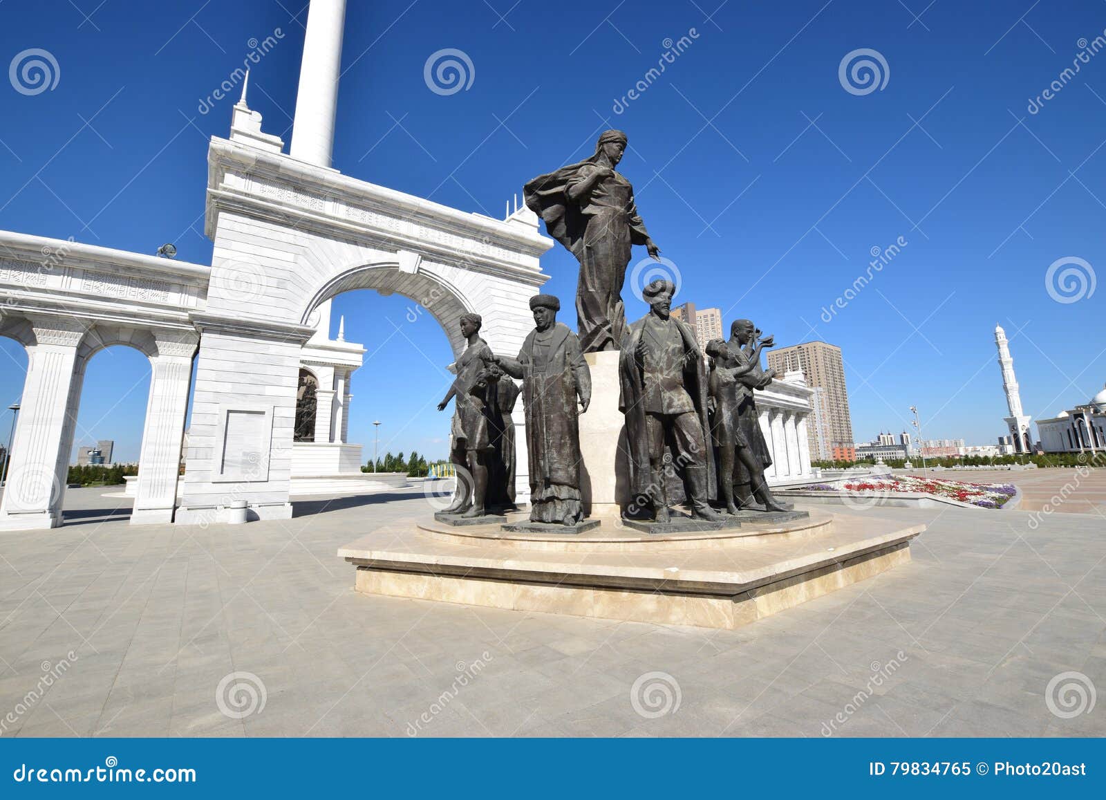 Independence Square in Astana Editorial Image - Image of landmark ...