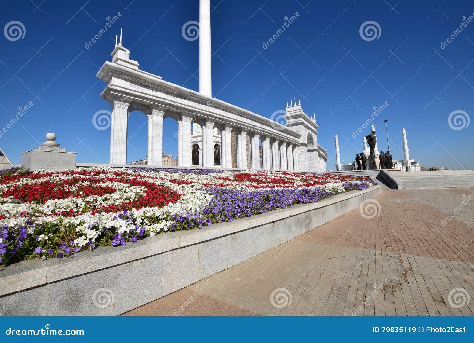 Independence Square in Astana Editorial Stock Image - Image of asia ...