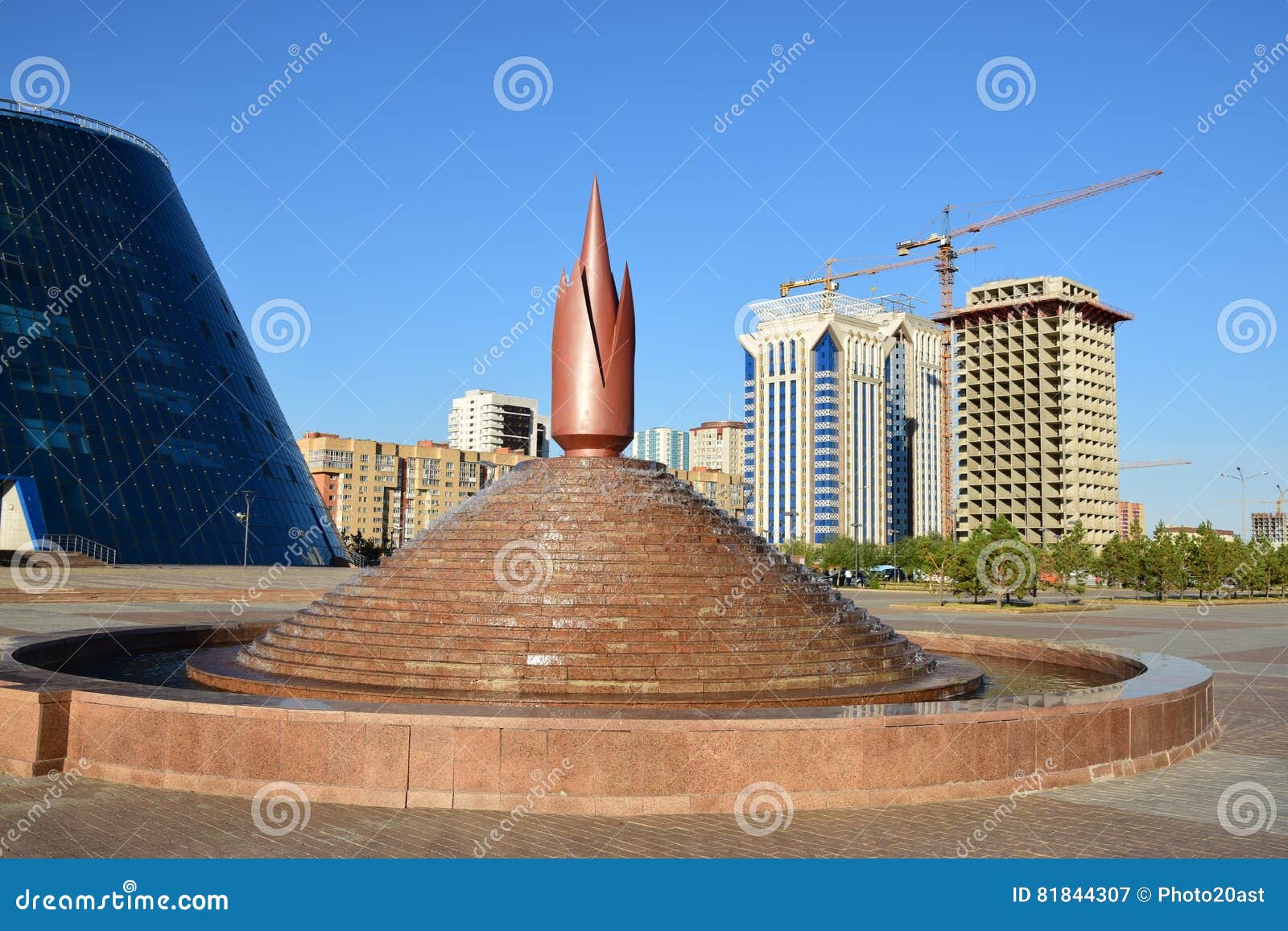 Independence Square in Astana Editorial Photography - Image of sights ...