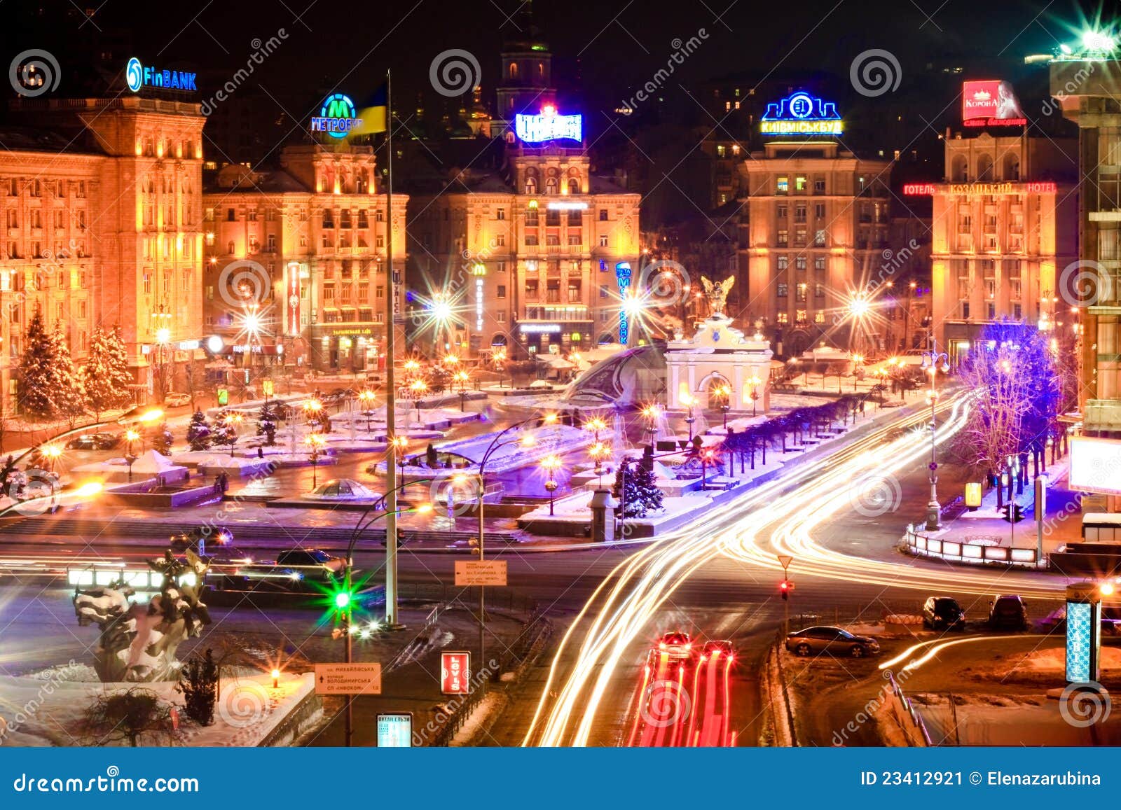 Independence Square or Maidan, in Kiev, Ukraine Editorial Photo - Image ...