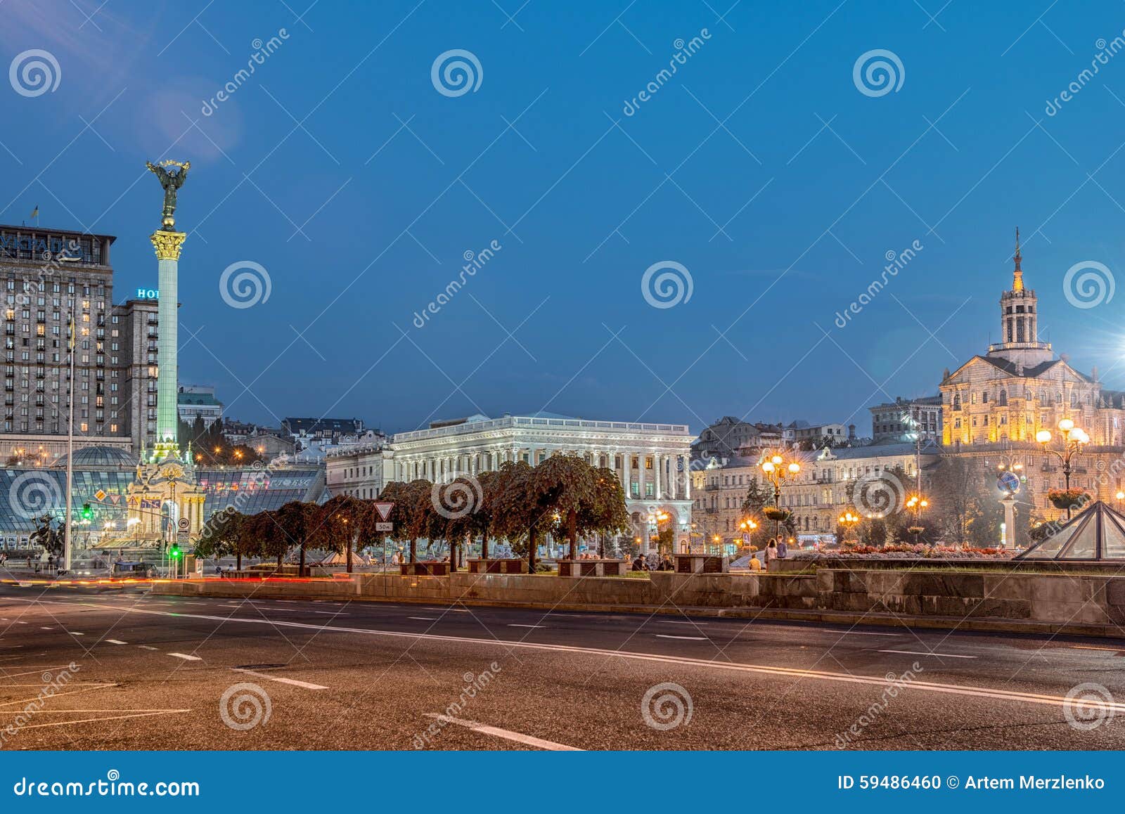 Independence Square, the Main Square of Kyiv Editorial Image - Image of ...