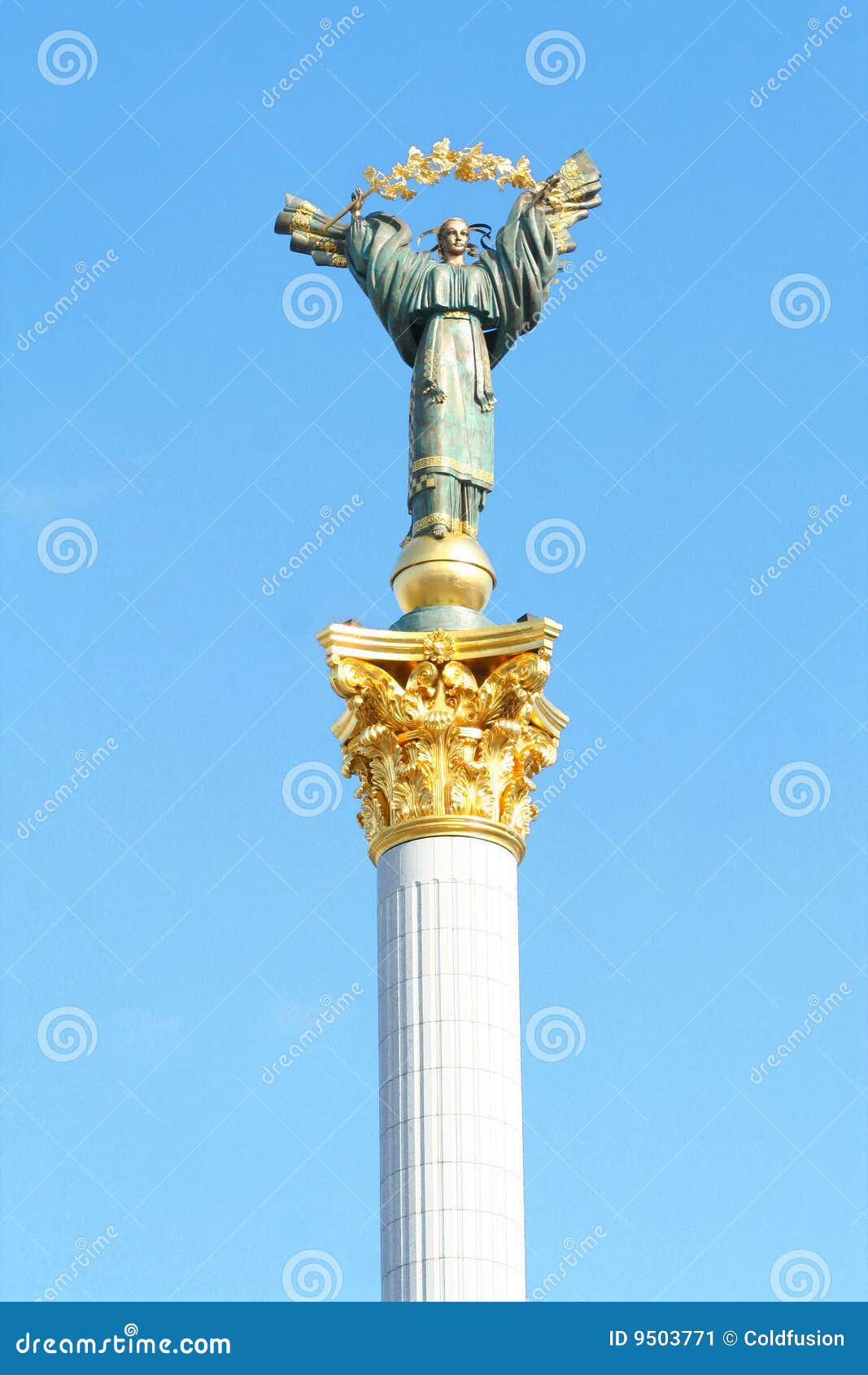 Independence Square Monument Stock Image - Image of kyiv, ukraine: 9503771