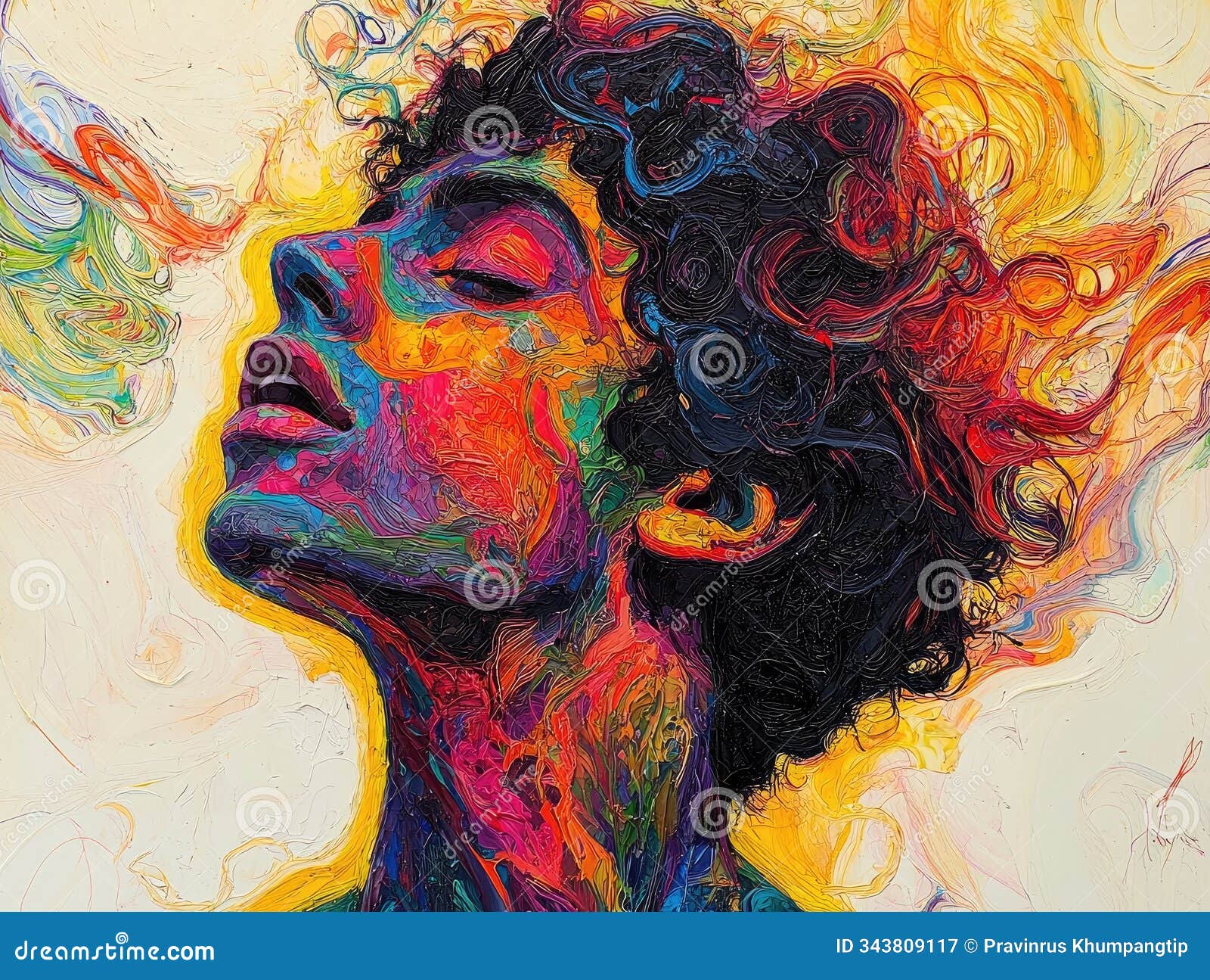 Independent Singer and Artist, Abstract Stock Illustration ...