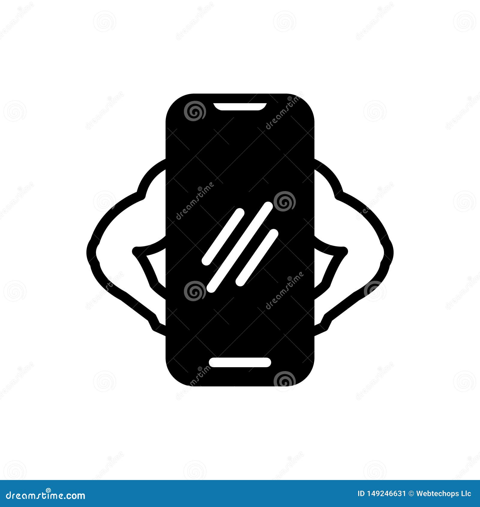 Black Solid Icon for Indestructible, Immortal and Imperishable Stock ...