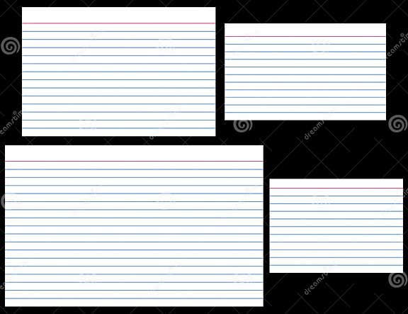 Index Cards stock vector. Illustration of lined, paper - 7771108