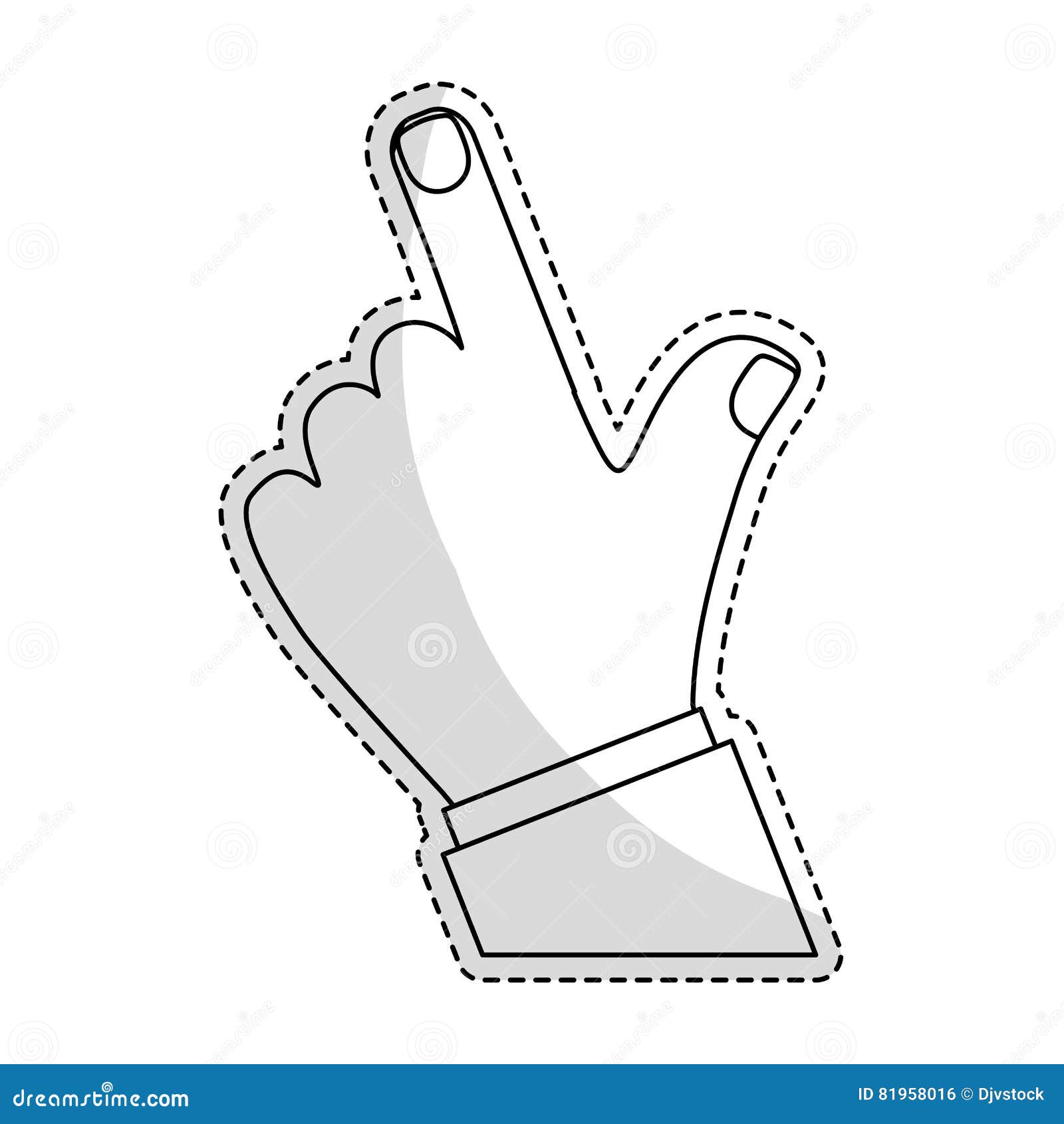 Index Finger Hand Gesture Icon Image Stock Vector - Illustration of ...