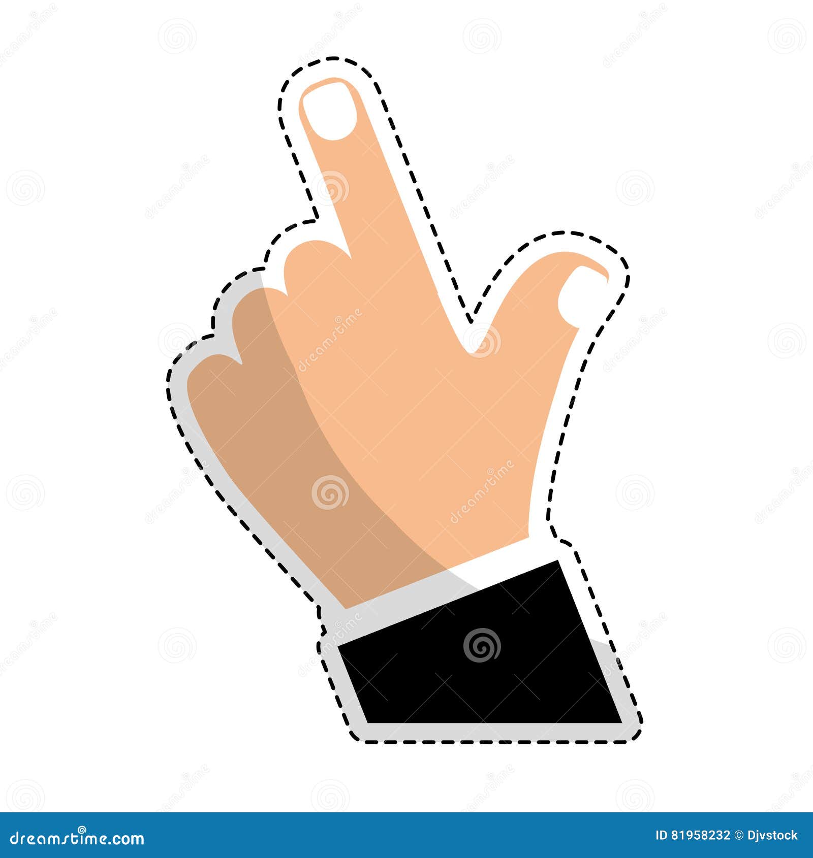 Index Finger Hand Gesture Icon Image Stock Vector - Illustration of ...