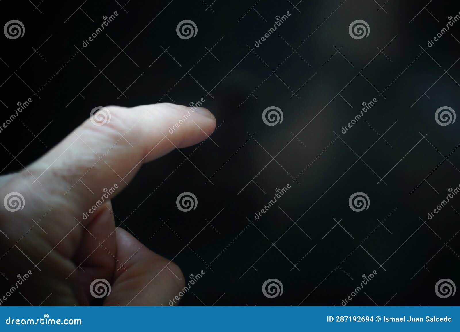 Index Finger Pointing at Digital Screen Stock Photo - Image of touch ...
