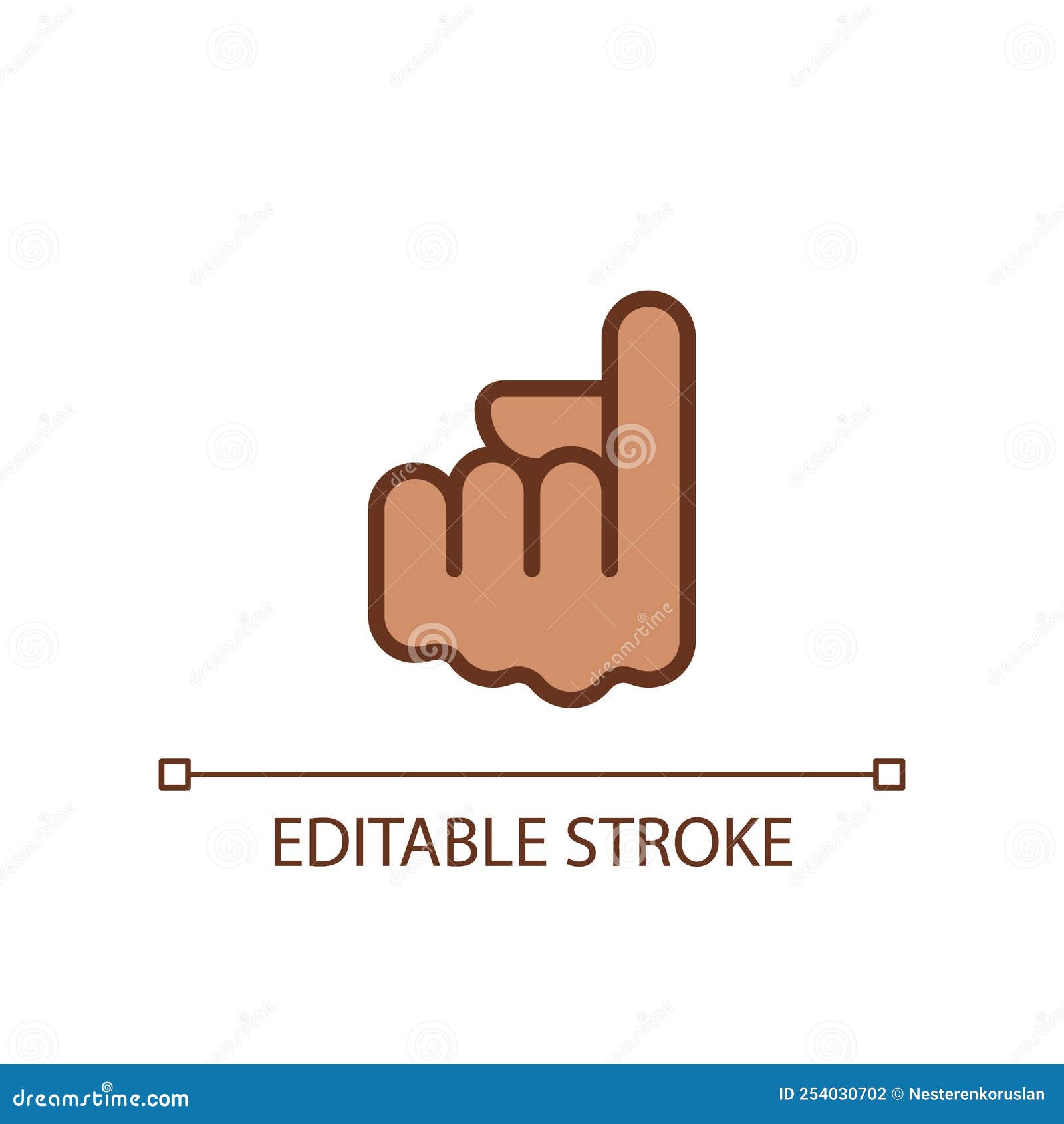 Index Finger Pointing Up Pixel Perfect RGB Color Icon Stock Vector ... Index Finger Pointing Up Pixel Perfect RGB Color Icon Stock Vector ...