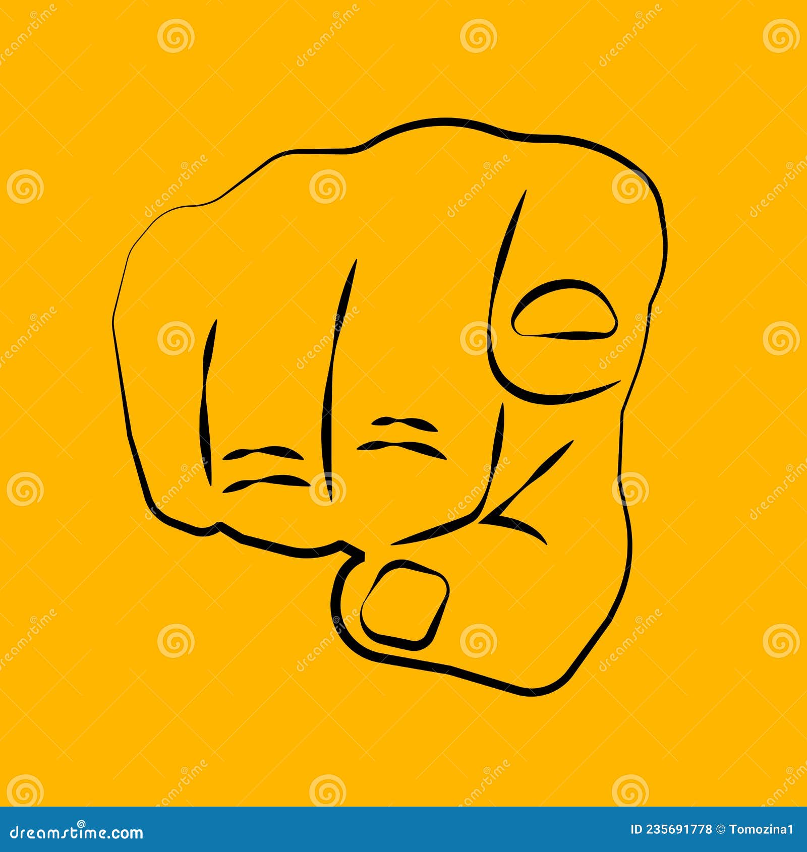 Index Finger Poster. Gesticulation Symbol Stock Vector - Illustration ...