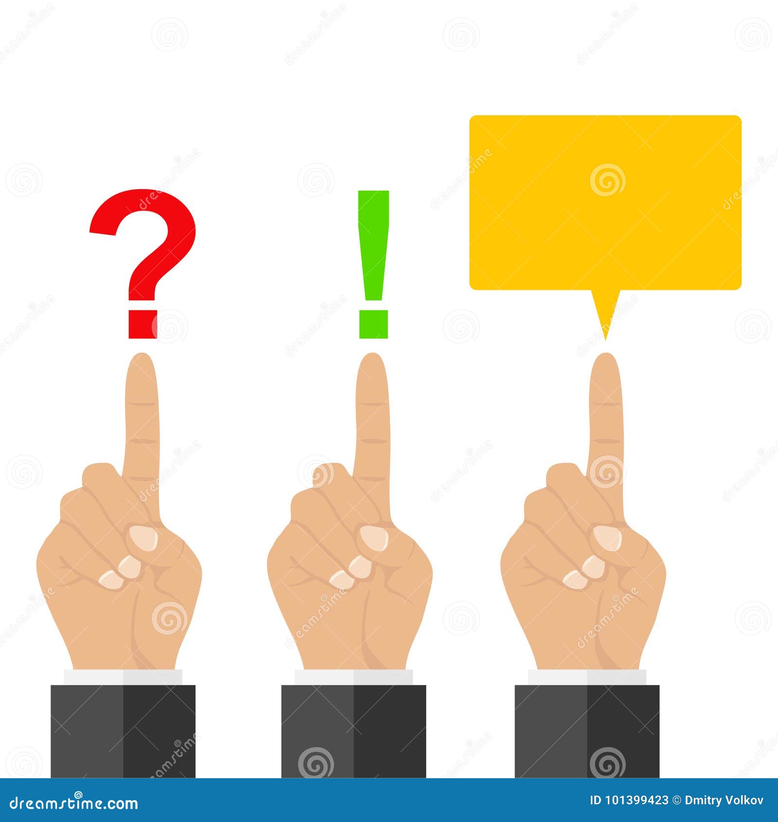 The Index Finger with a Question Mark, an Index Finger with an ...