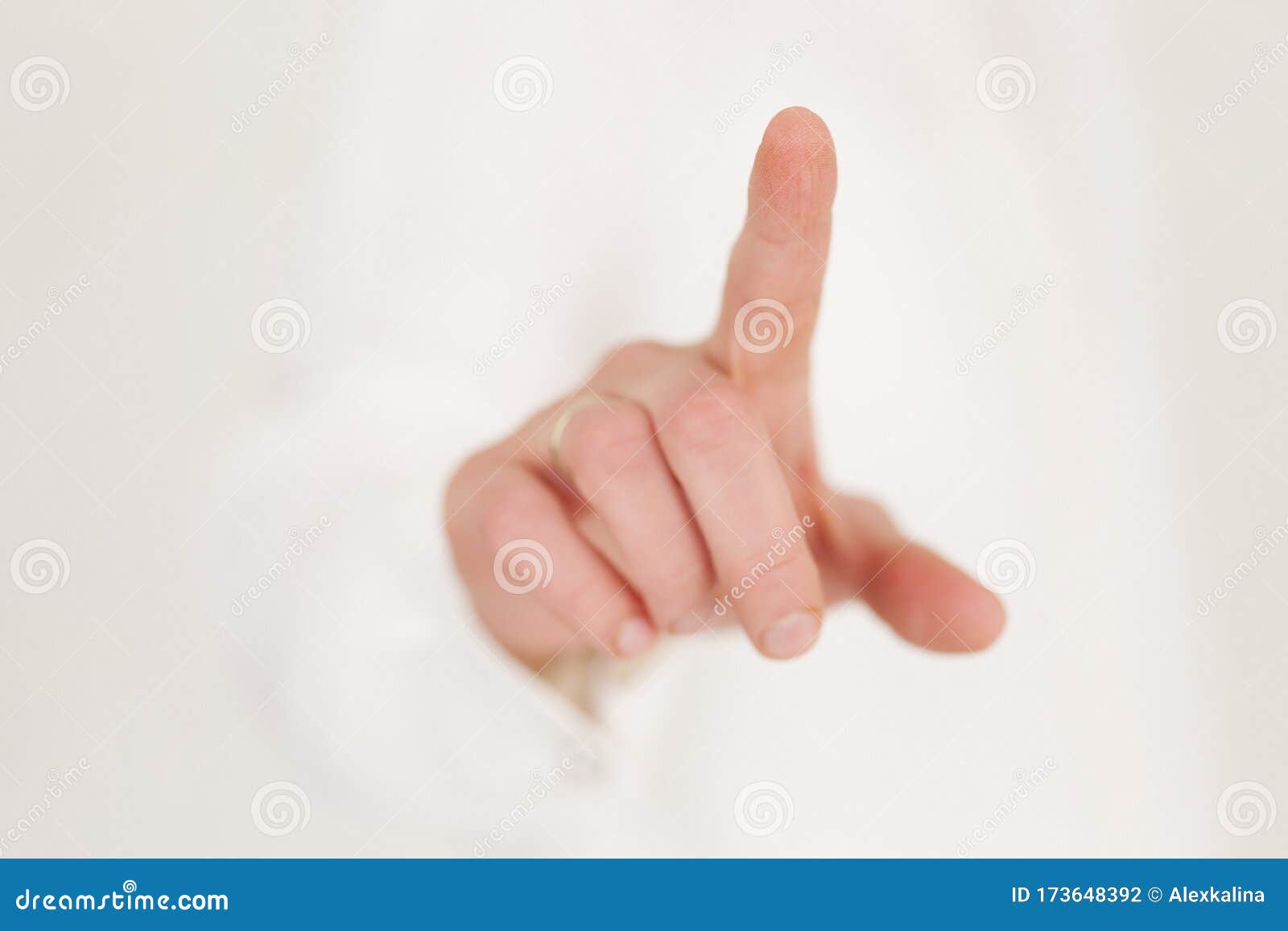 A Man`s Hand Points A Fingers At A Trace Of Rust Next To The Front ...