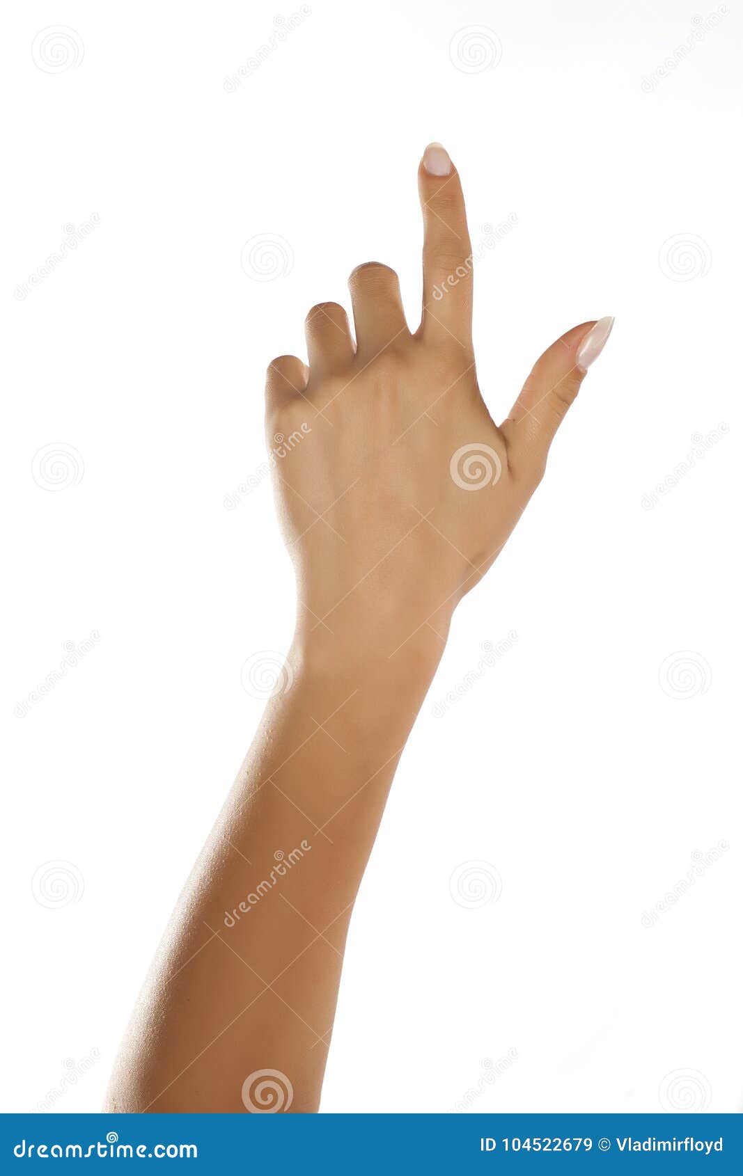 Index Finger Touching Blank Space Stock Image - Image of human ...