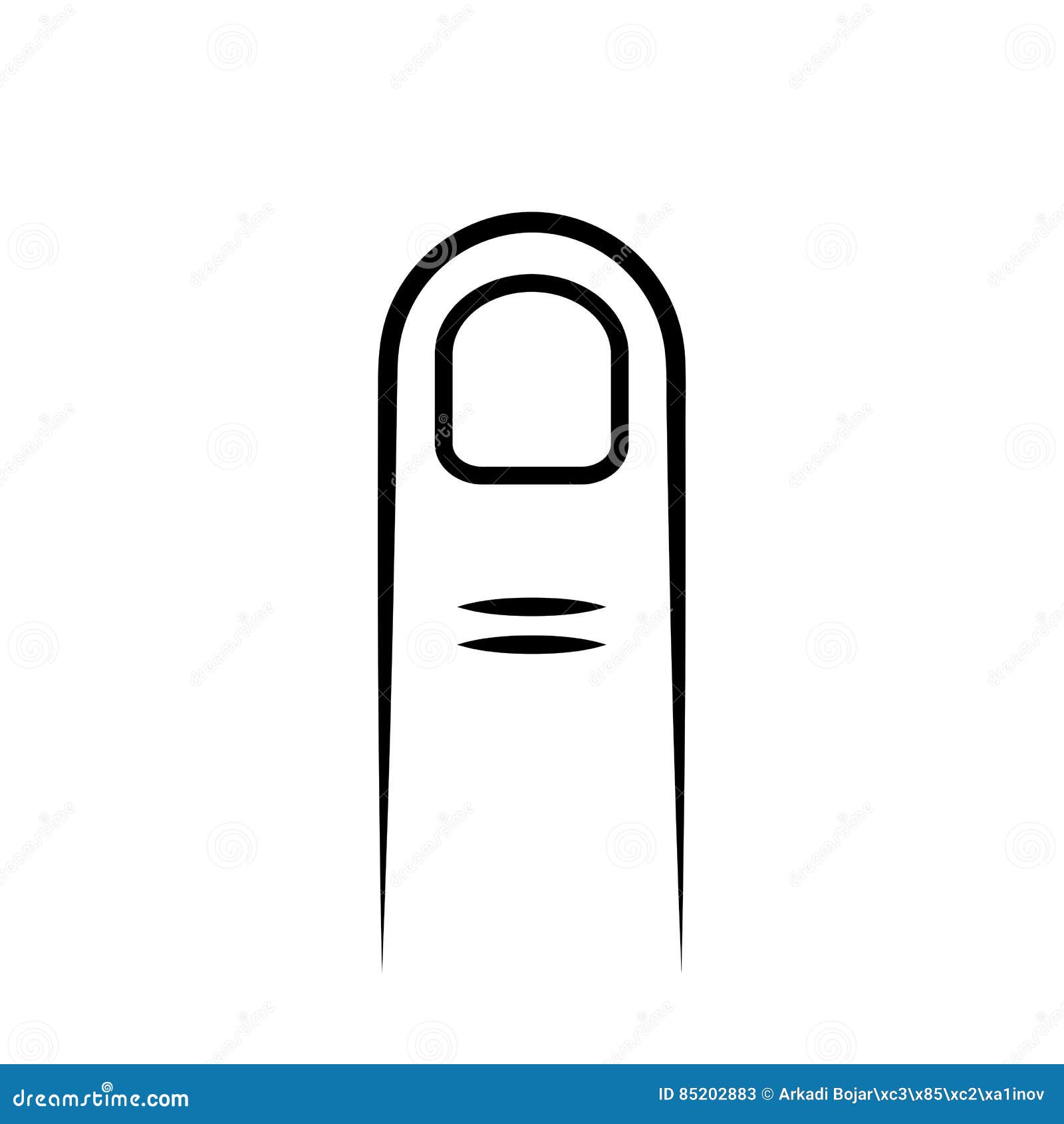 Index finger vector icon stock vector. Illustration of cartoon - 85202883