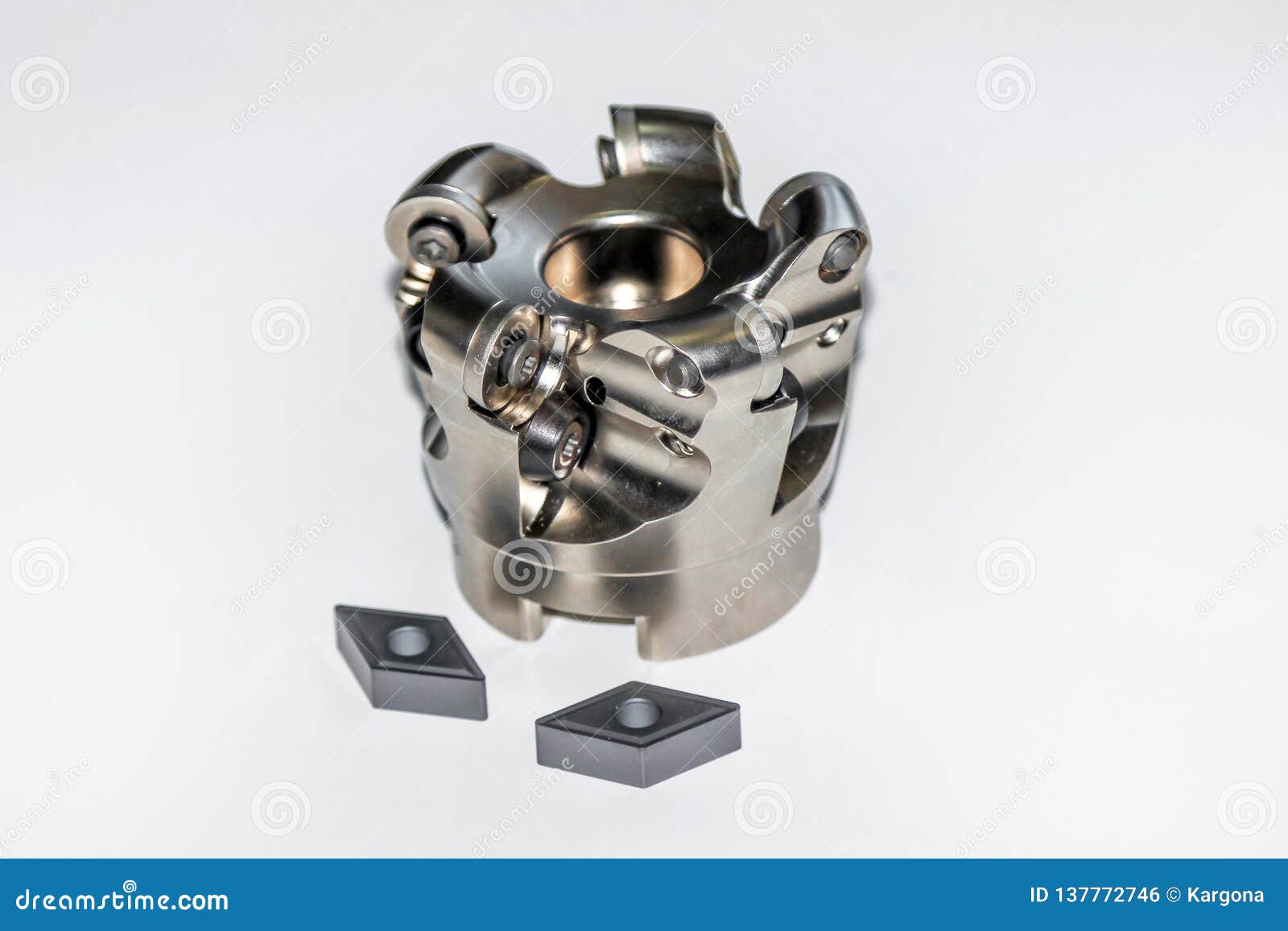 An Indexable Milling Cutter for CNC Milling Machine with Two Carbide ...
