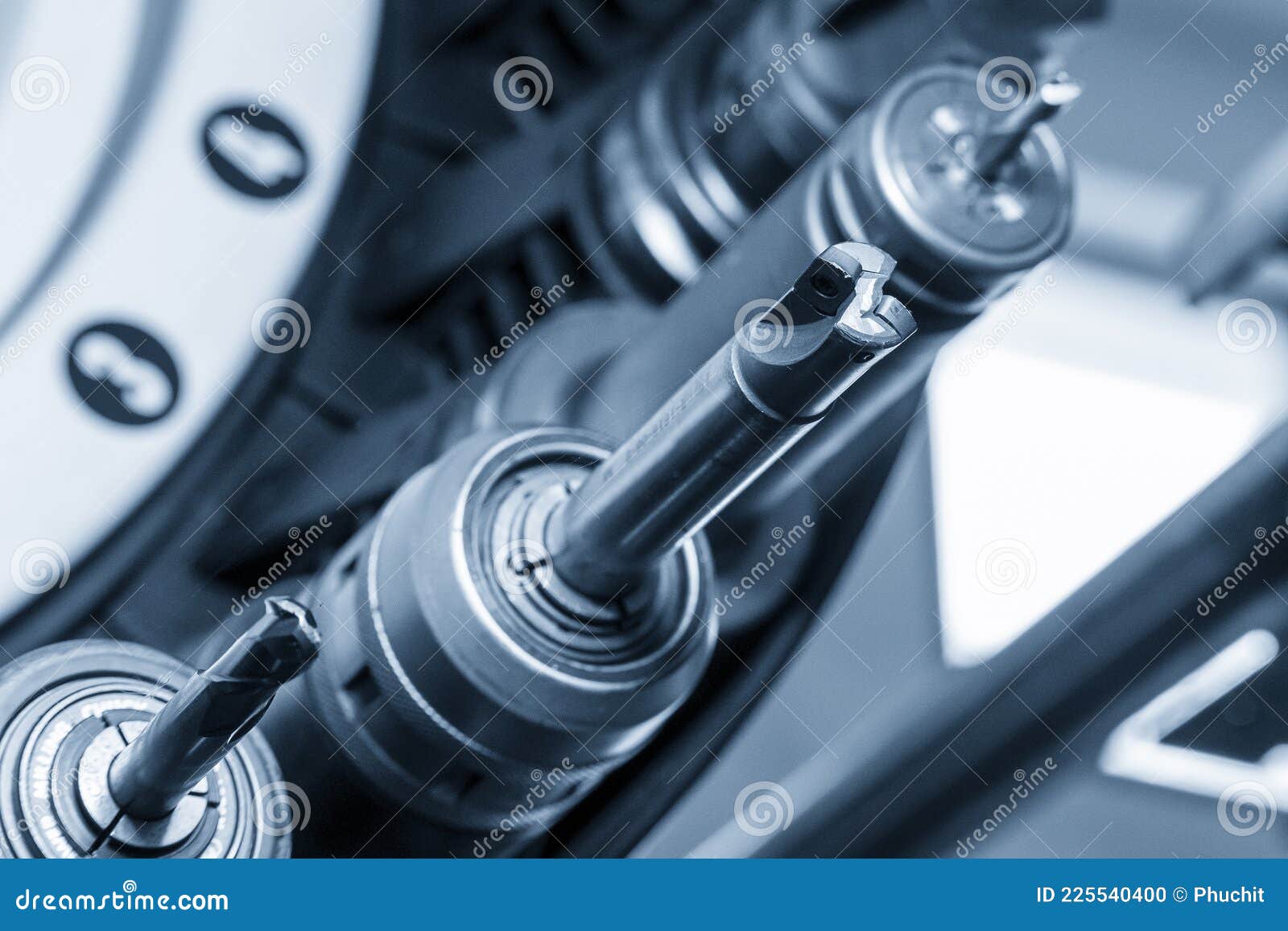 The Indexable Tool in the Tooling Magazine of Machining Center Stock ...