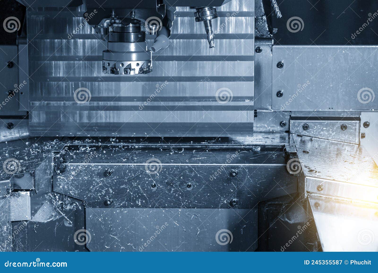 The Indexable Tool in the Tooling Magazine of Machining Center Stock ...