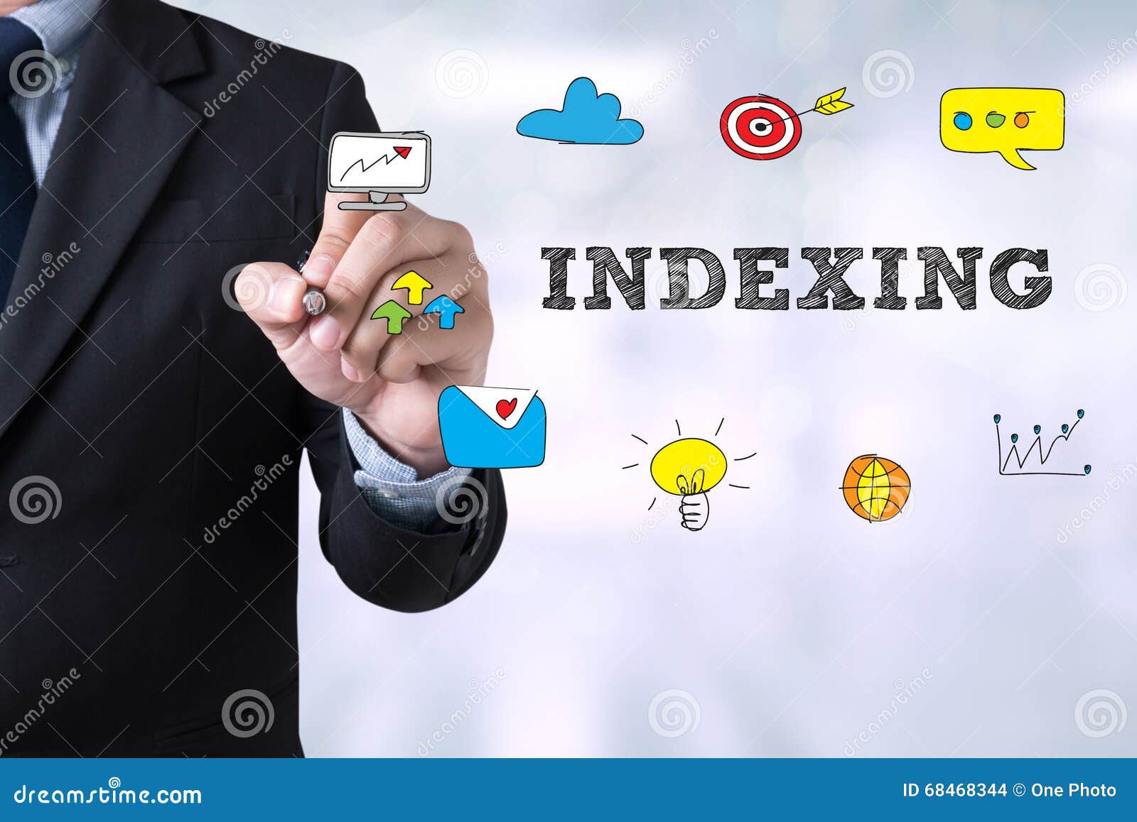 INDEXING CONCEPT stock photo. Image of guide, digital - 68468344
