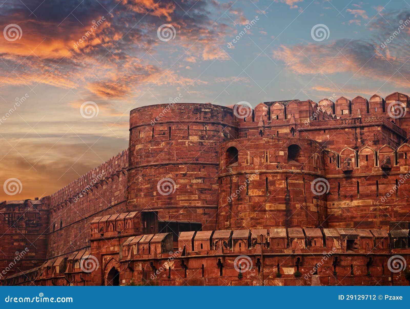 India, Agra Red Fort stock photo. Image of building, fort - 29129712