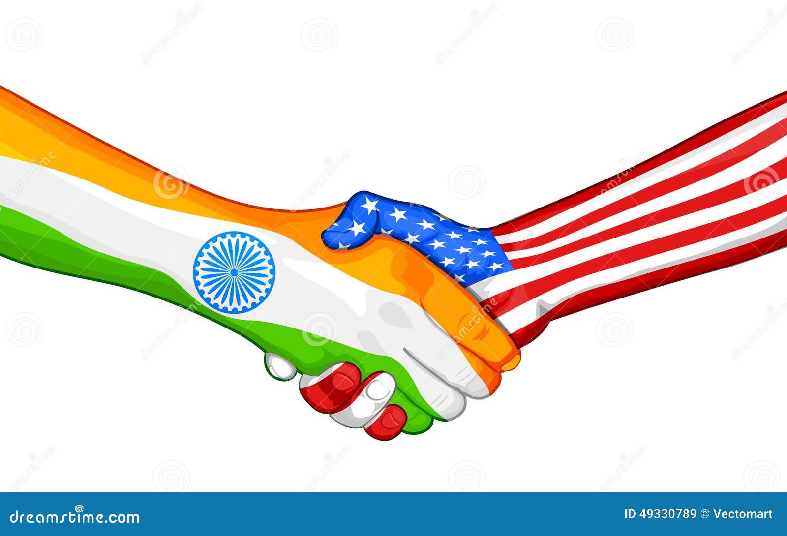 India-America relationship stock vector. Illustration of culture - 49330789