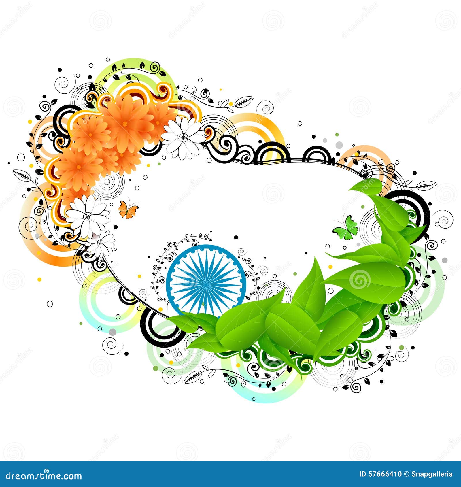 India Background stock vector. Illustration of floral - 57666410