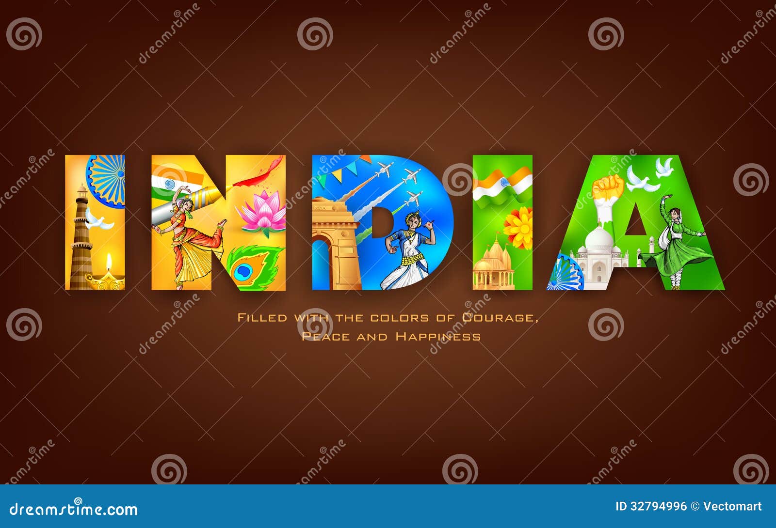 India Background With Nation Hero And Freedom Fighter Mahatma Gandhi ...