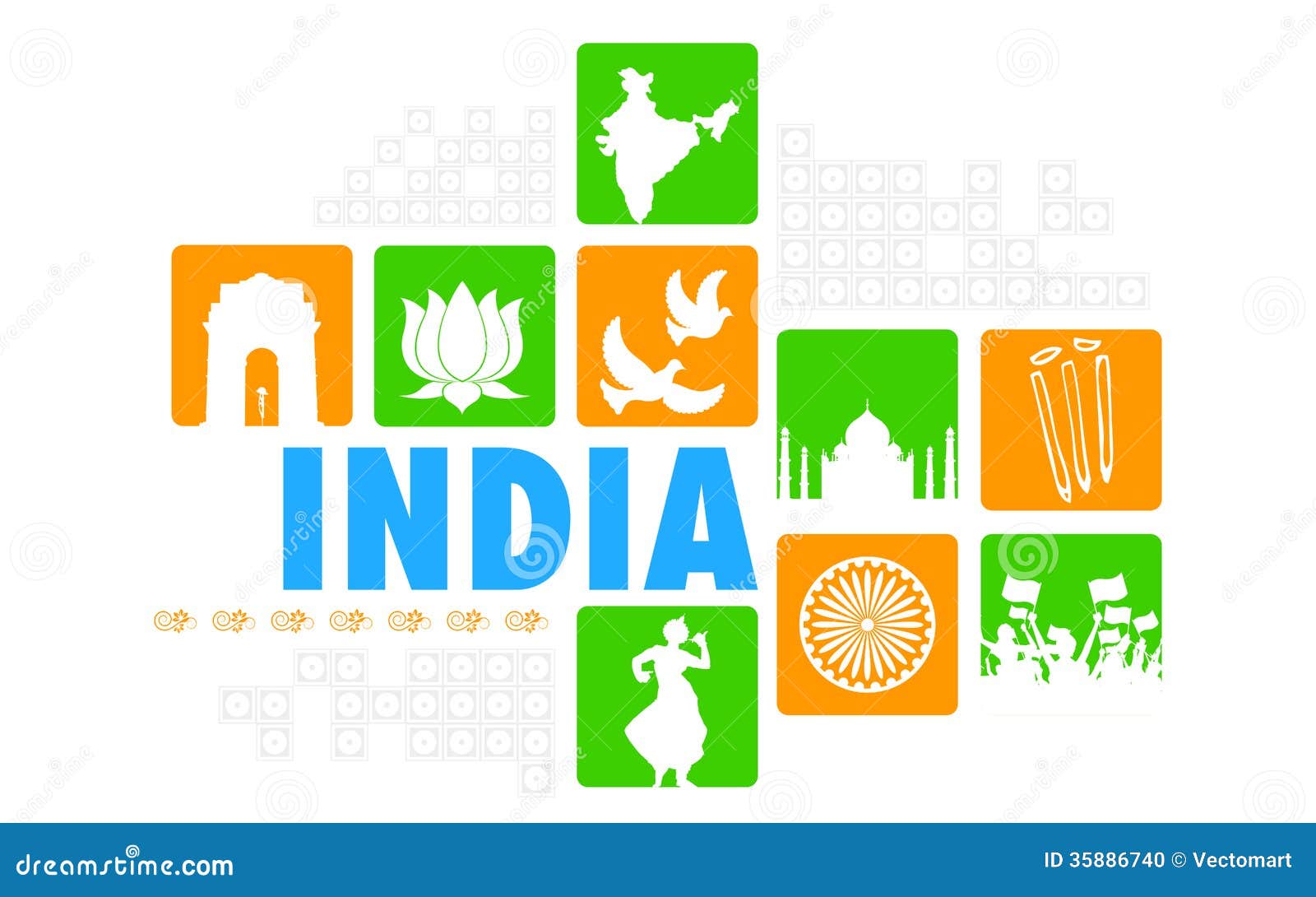 India Background stock vector. Illustration of design - 35886740