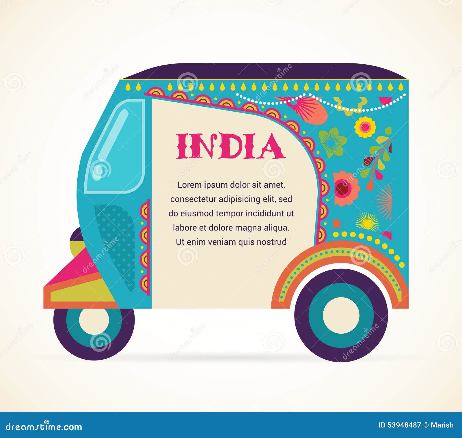 India Auto Rickshaw Background Pattern Stock Illustrations – 41 India ...