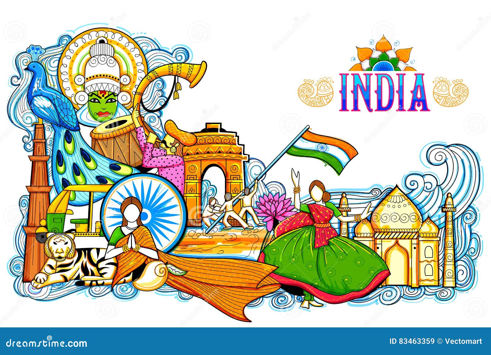 India Background Showing Its Incredible Culture And Diversity With
