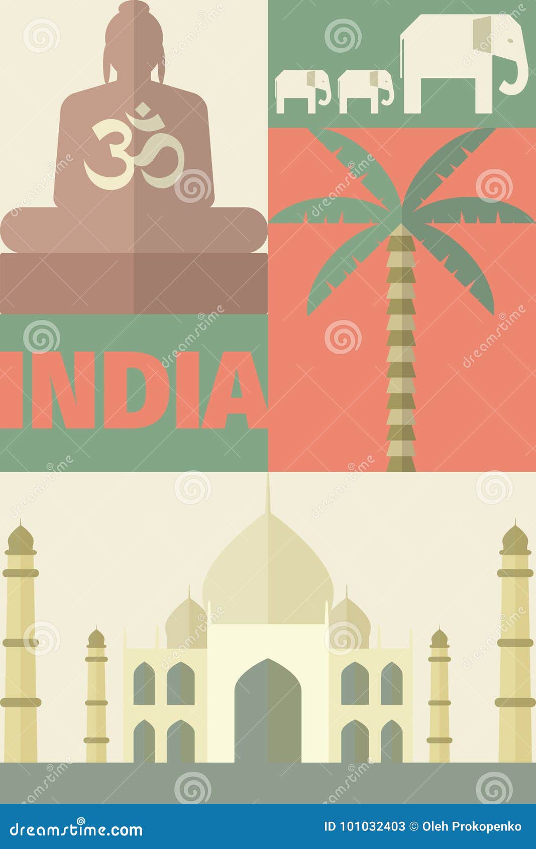 India Background. Vector Illustration. Stock Vector - Illustration of ...